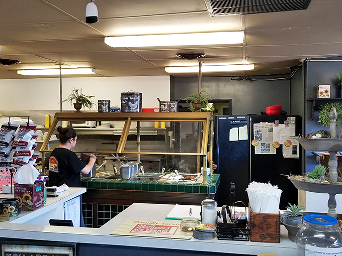 Where the magic happens—a glimpse into the bustling kitchen. Like watching a well-rehearsed dance, every movement here has delicious purpose.