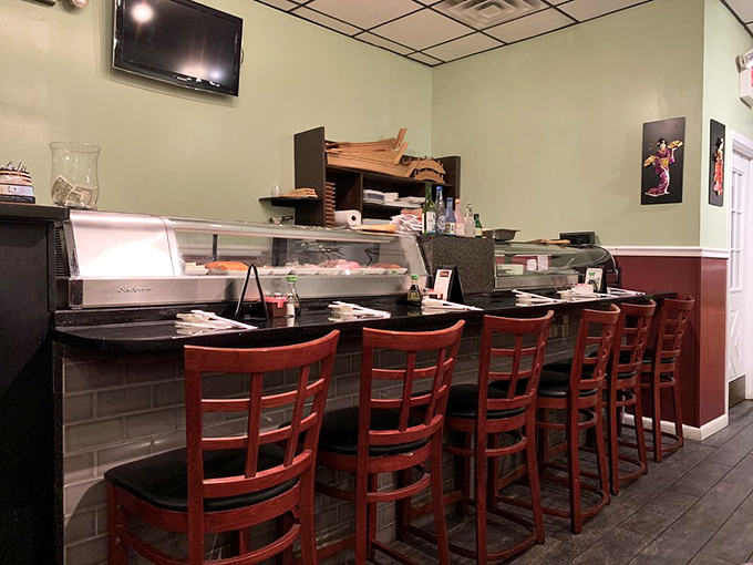 Front-row seats to culinary theater! The sushi bar offers the best view in the house for watching skilled hands transform simple ingredients into edible art.