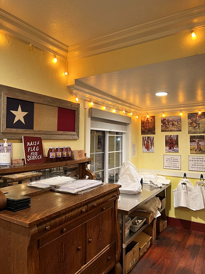 The warm decor isn't just decoration—it's a promise that this California gem takes its barbecue heritage seriously.