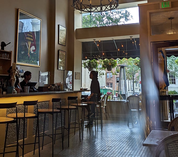 A view from the dining area that invites lingering conversations and second glasses of wine—the kind of space where lunch accidentally becomes dinner.