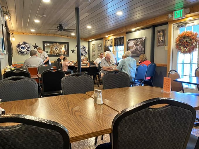 Where locals gather to solve the world's problems over eggs and toast. These conversations have been happening for decades, one refill at a time. 