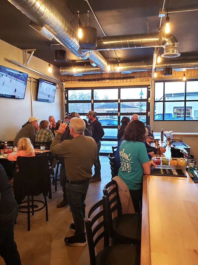 Where locals gather to debate important matters like sports, weather, and whether to order dessert (spoiler: the answer is always yes).