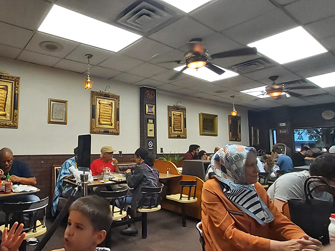 A bustling dining room where the diverse clientele tells you everything you need to know—this place transcends demographics.