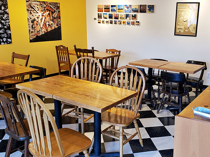 A dining area that feels like your coolest friend's kitchen. These mismatched chairs aren't just seating—they're an invitation to stay awhile and connect.