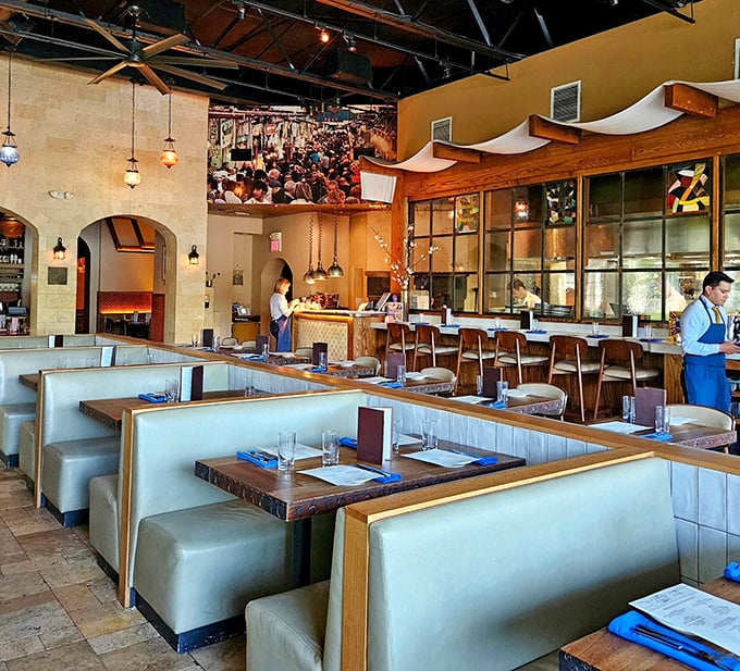 Zahav's dining room balances intimacy with energy—the perfect stage for the culinary performance about to unfold.