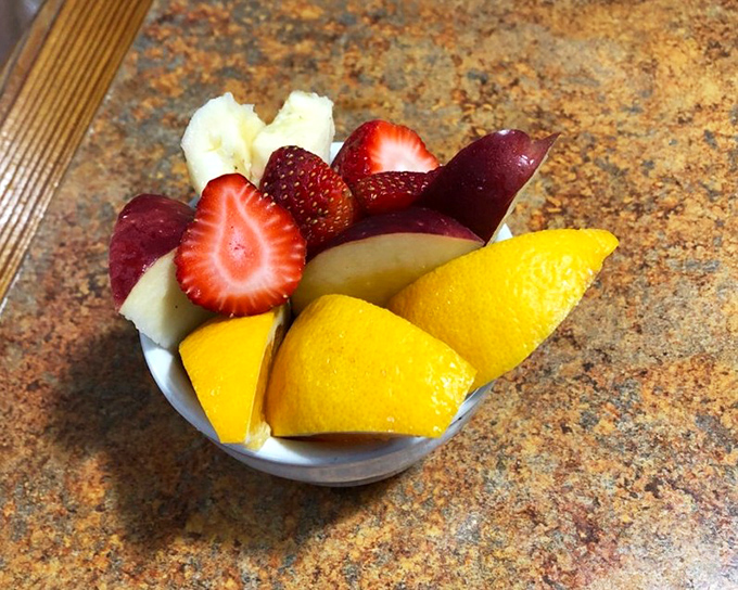 Nature's candy bowl—Florida fresh fruit that reminds you why people moved here before air conditioning was invented.