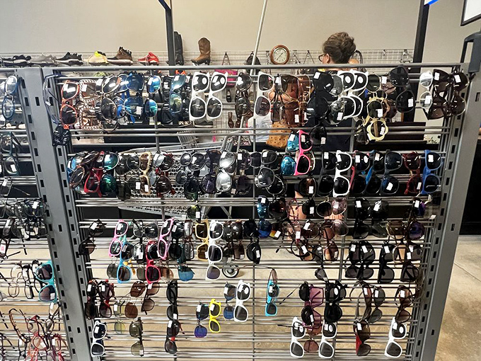 Sunglasses galore! Channel your inner movie star or find practical protection from Florida's famous sunshine—all without the designer price tag.