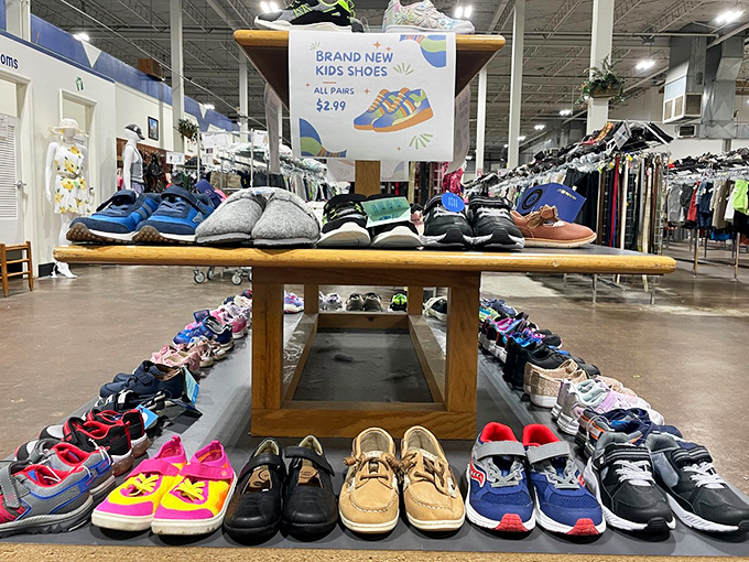 Tiny shoes with enormous potential! Parents know the secret math: kids' feet grow faster than wallets can keep up—these barely-worn treasures solve that equation.