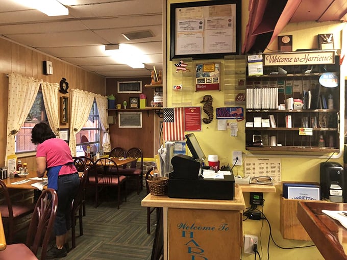 Counter seating offers front-row access to the breakfast theater, where culinary magic happens before your eyes.