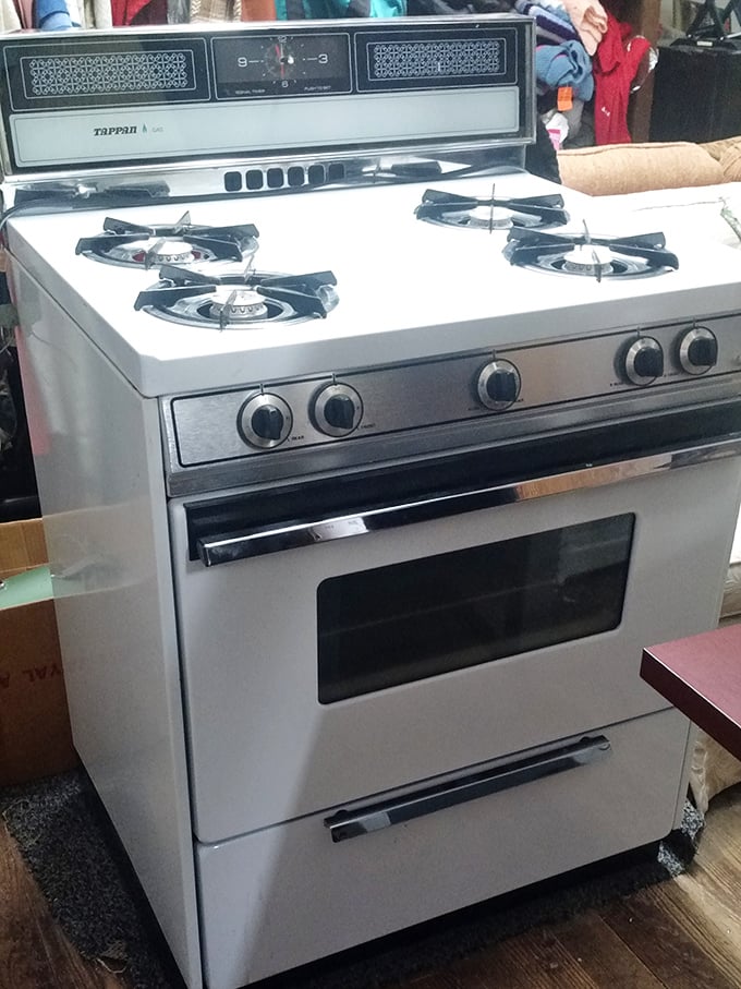 This vintage Tappan stove isn't just an appliance—it's a culinary time machine from when cooking was an art form and avocado wasn't just a toast topping.