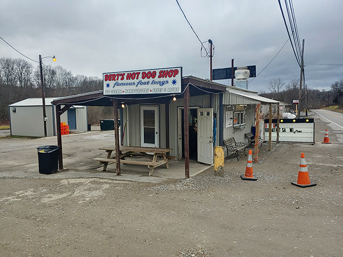 Bert's humble roadside appearance hides hot dog greatness. Sometimes the best flavors come in the simplest packages.