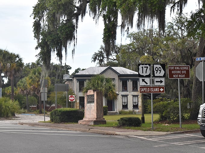 Spanish moss, historic charm, and signs pointing to adventure—Darien invites you to explore Sapelo Island, Fort King George, and beyond.