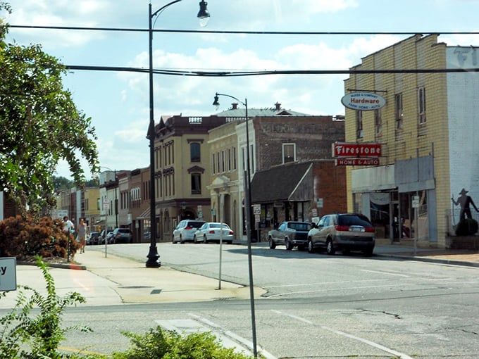 Lumberton's historic downtown square provides the perfect backdrop for community gatherings and quiet contemplation alike.