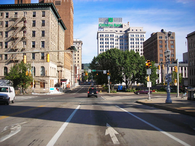 Wilkes-Barre's downtown skyline offers urban amenities with small-town prices—the retirement equivalent of finding designer clothes at thrift store prices!