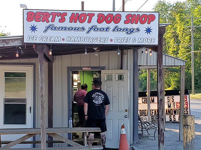 No frills, all flavor! Bert's Hot Dog Shop proves you don't need fancy surroundings when your dogs are this good.