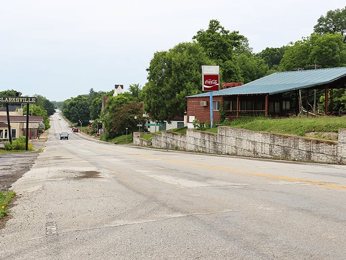 This roadside view of Clarksville might not stop traffic, but it certainly slows life down to a pace worth savoring – especially with retirement on your mind.