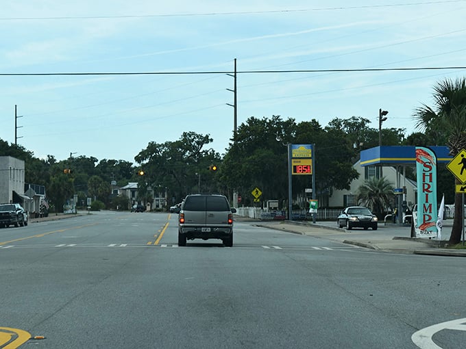 Historic buildings in Darien tell stories of a coastal past, where shrimping and fishing remain part of daily life.