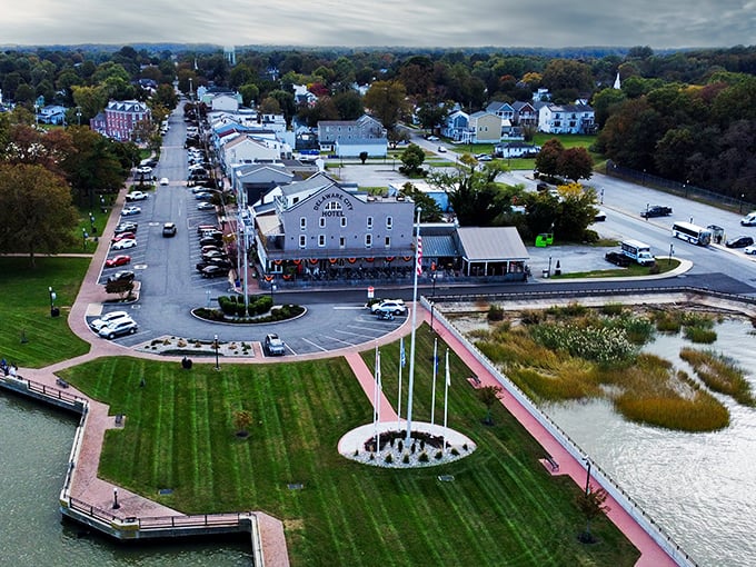 Delaware City: Waterfront views where boats and buildings share equal billing. The perfect spot to contemplate life—or just your lunch options.