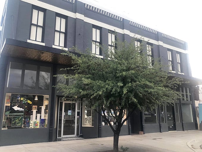 This unassuming storefront houses artistic treasures that would make big-city galleries jealous—proof that creativity thrives where there's room to breathe. 