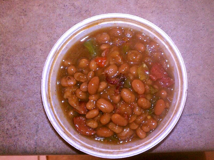 These aren't just beans – they're tiny flavor sponges that have absorbed the essence of smoke, spice, and everything nice in the barbecue universe.
