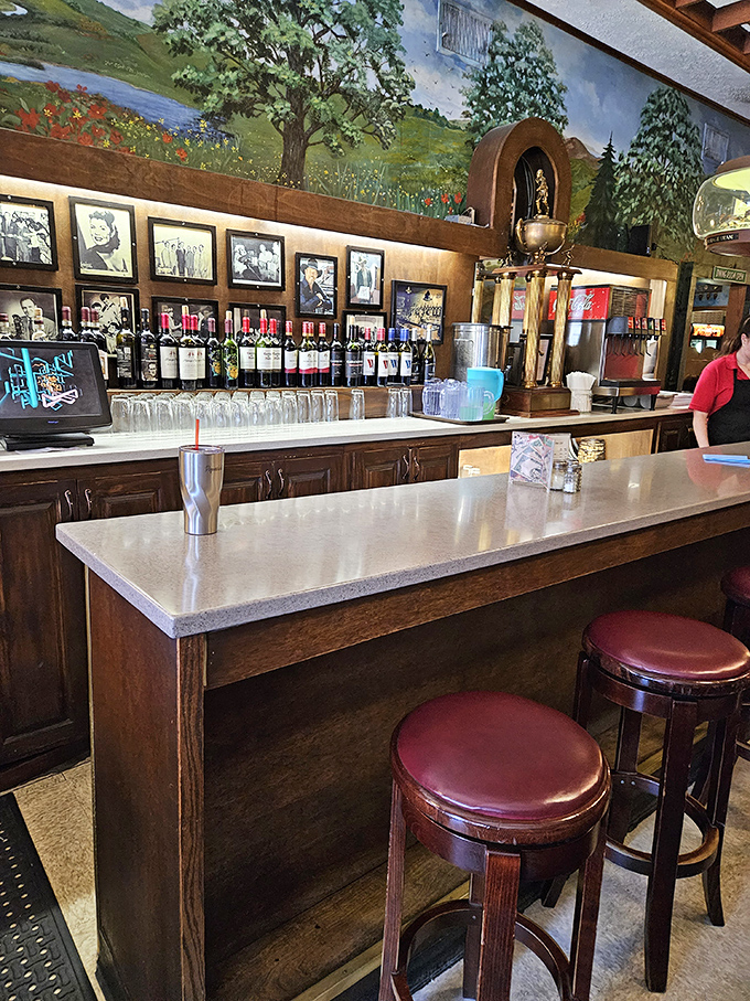 The bar at Luigi's isn't trying to reinvent mixology – it's perfecting the art of pouring exactly what you want in an atmosphere where everybody might know your name.