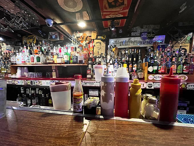 Behind this bar, magic happens—where cold beer flows and friendly banter is always on tap.