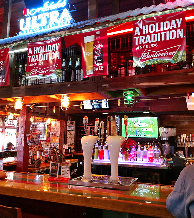A bar that says "pull up a stool and stay awhile," where sports play on TV and beer flows cold—the kind of place where everybody might not know your name yet, but they will.