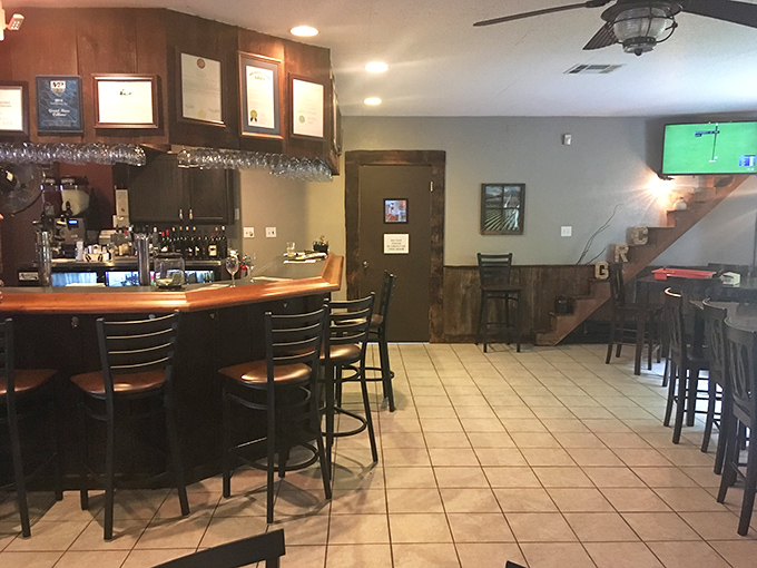The bar area beckons with promises of wine discoveries and bartender wisdom. Where grape expectations are consistently exceeded.