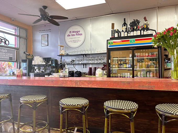 At the counter, culinary alchemy happens in plain sight – no smoke, no mirrors, just honest cooking that keeps locals coming back.