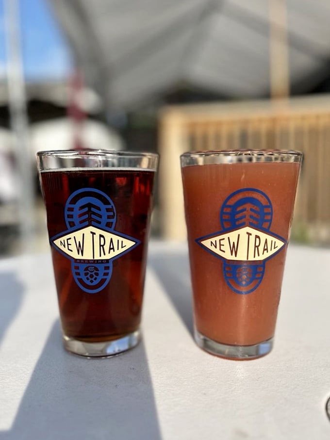 Local craft beers from New Trail Brewing that complement barbecue like Astaire complemented Rogers—with perfect harmony and not a step out of place.
