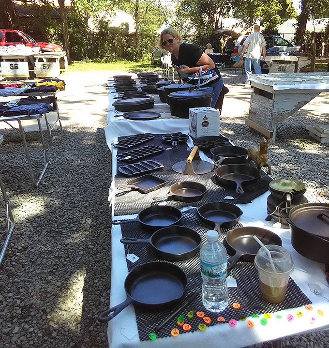 Cast iron paradise! These seasoned beauties have outlived countless non-stick pretenders and will probably outlast us all.