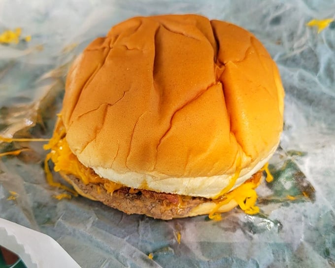 This isn't just a cheeseburger—it's edible nostalgia, a taste of simpler times when dinner didn't need to be Instagram-worthy to be delicious.
