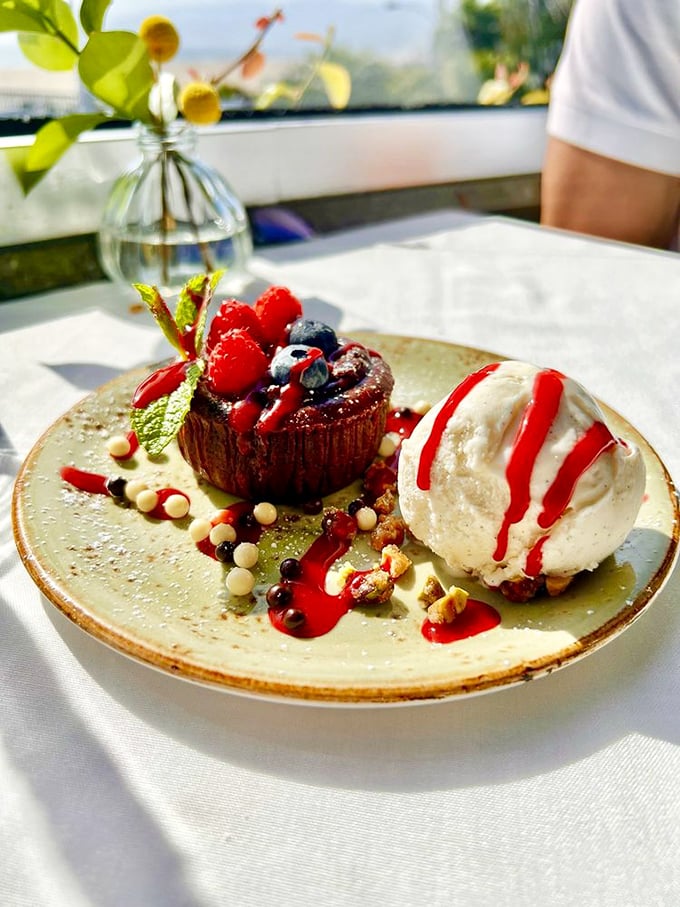 A chocolate dessert that doesn't just end the meal—it provides the standing ovation your taste buds have been waiting to give.