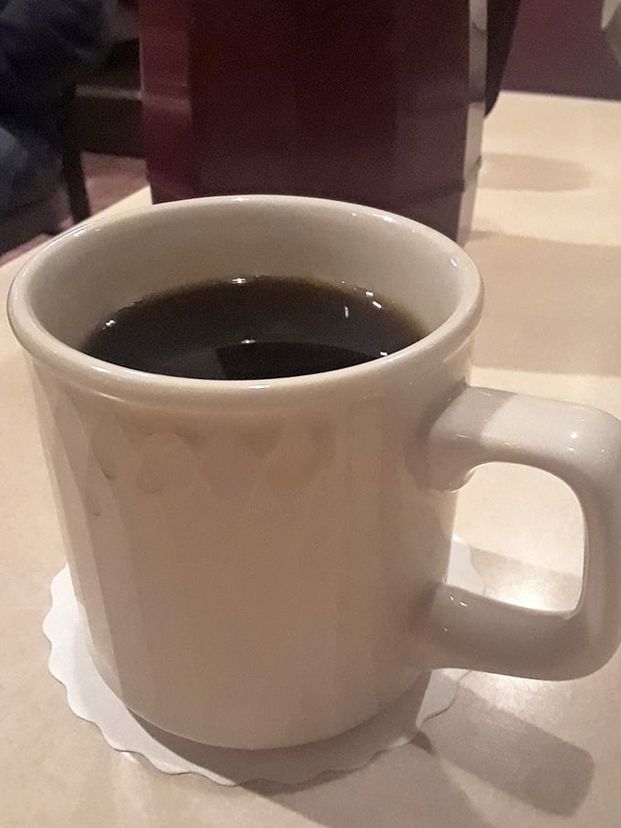 The kind of honest, no-nonsense coffee that doesn't need fancy names or artisanal foam – just your favorite mug and a moment of peace.