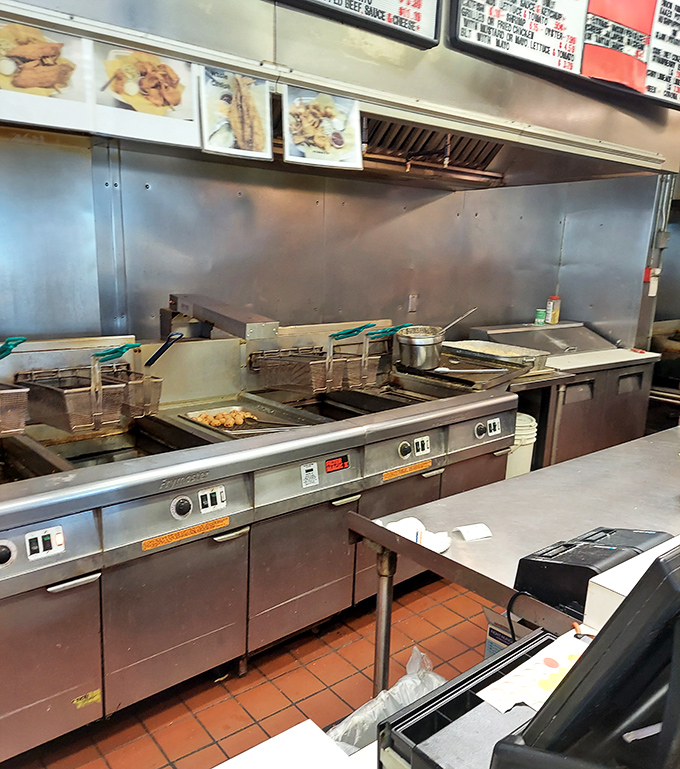 Where the magic happens—fryers standing at attention, ready to transform ordinary ingredients into extraordinary meals.
