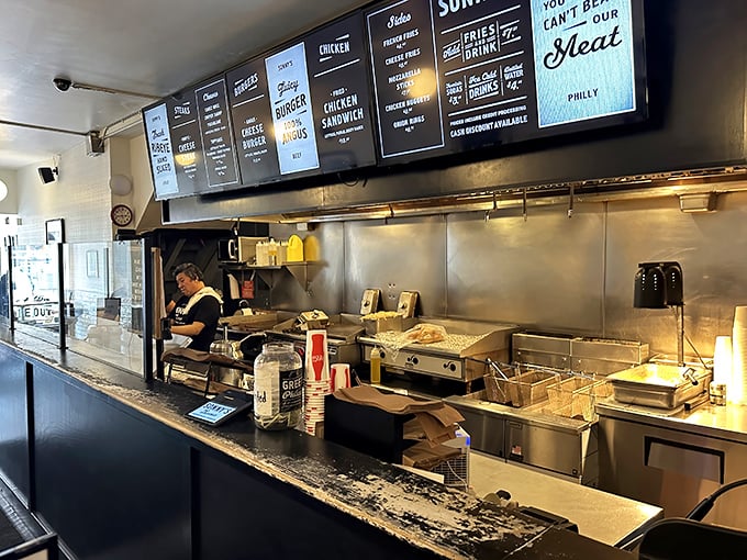 Behind this counter, sandwich artisans transform simple ingredients into legendary meals. The stage where culinary alchemy happens daily.