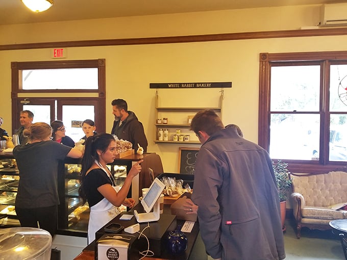 The moment of truth: standing at the counter, trying to maintain dignity while pointing at everything in the display case. We've all been there.