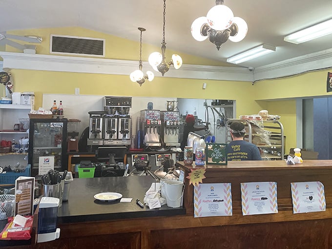 Behind this counter, coffee flows like conversation and breakfast dreams become delicious reality without any pretentious foam art.
