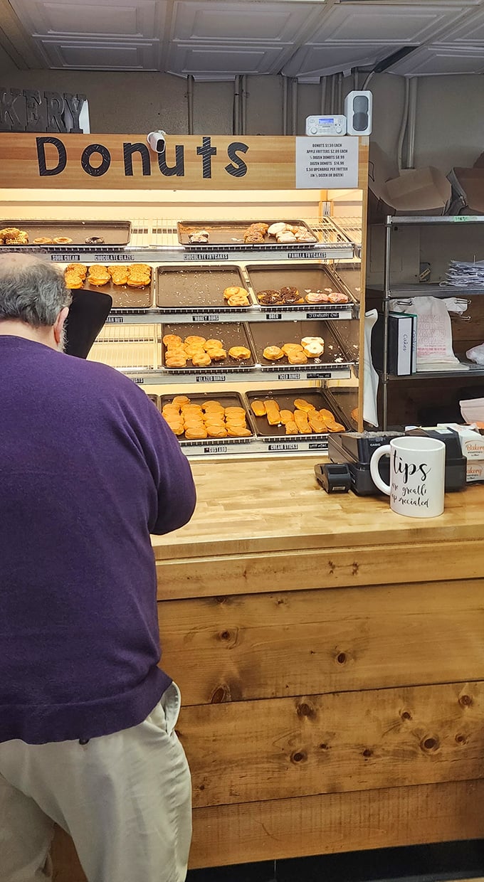The donut display that launched a thousand diets—and broke them just as quickly. Resistance is futile!