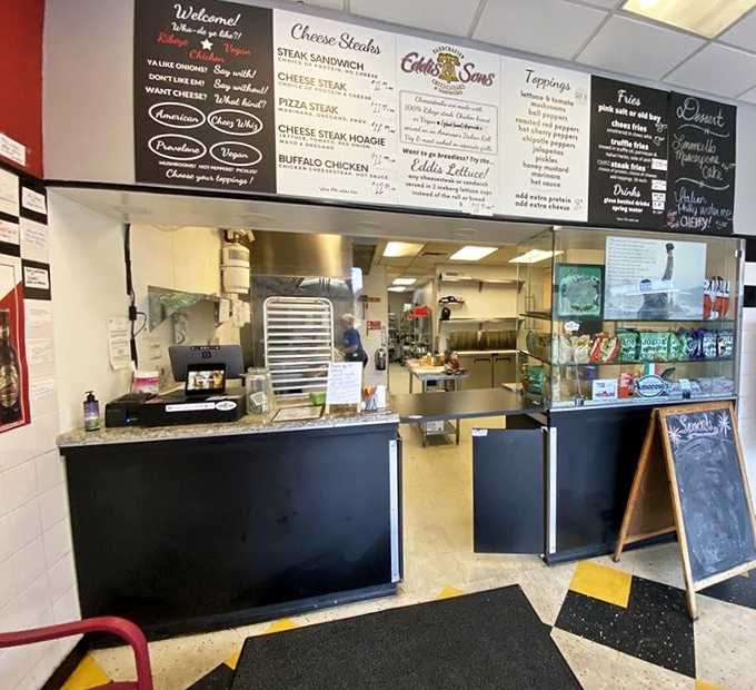 The ordering counter – that magical threshold where dreams become reality and hunger pangs begin their countdown to satisfaction.