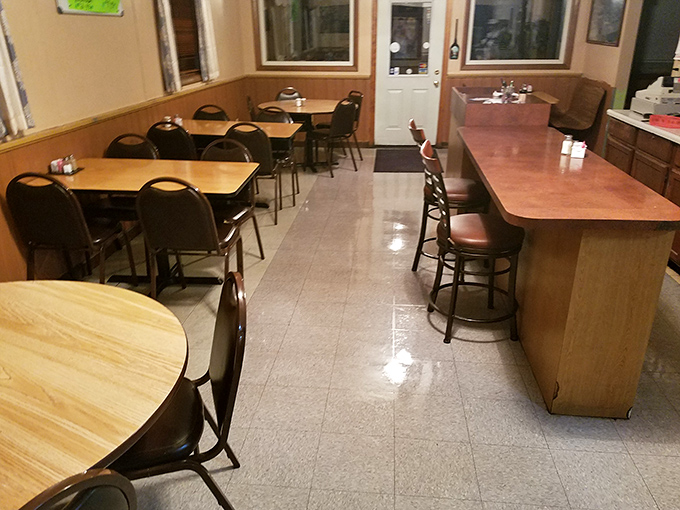 The counter seating—where solo diners become part of the restaurant's daily story and nobody ever feels alone with their coffee.