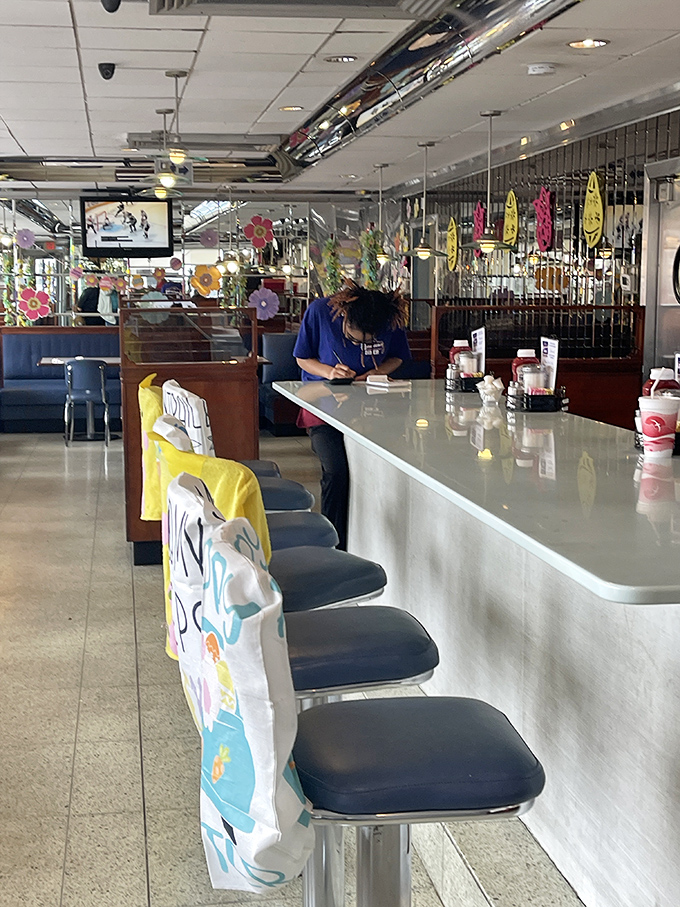 Counter seats: front-row tickets to the short-order symphony. The best spot to watch breakfast magic happen while trading friendly banter with the staff.