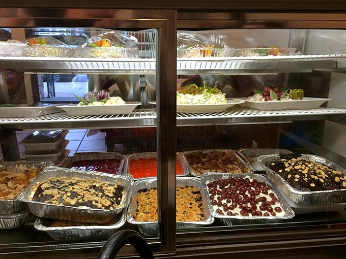 Sweet temptations await behind glass—the dessert equivalent of a museum display, except you get to eat the exhibits.