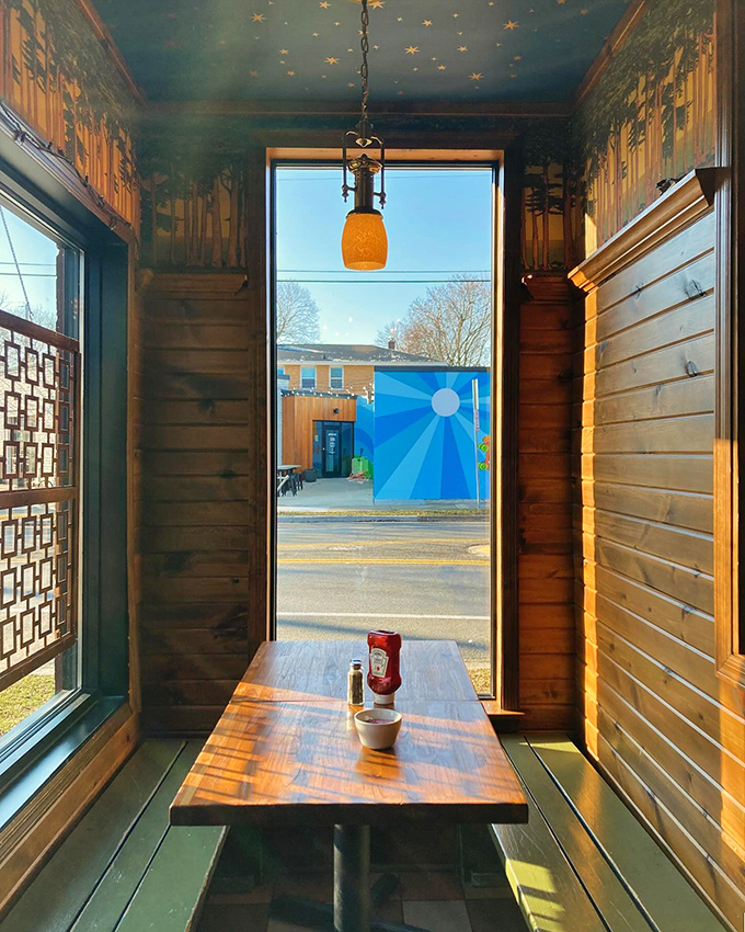This sun-drenched nook might be the best seat in the house – the perfect spot to nurse a coffee and contemplate the meaning of perfect simplicity.
