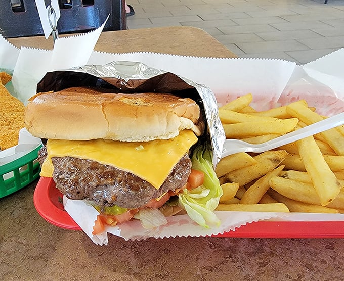Sometimes you just need a proper burger—hand-formed patty, melty cheese, fresh toppings, and fries that didn't come from a freezer.