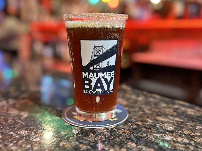Local craft beer from Maumee Bay Brewing Company—because nothing complements Italian food quite like a perfectly poured pint from just down the road.