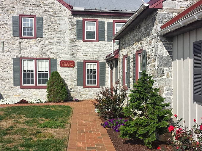 Stone craftsmanship that would make colonial builders proud—this historic building showcases Pennsylvania's architectural heritage with understated elegance.