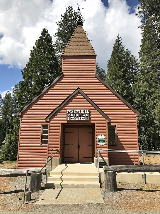 The Memorial Chapel's rustic simplicity speaks volumes about mountain spirituality. Those wooden walls have absorbed decades of whispered prayers and joyful celebrations.