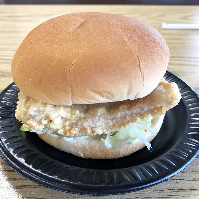 A sandwich that doesn't need fourteen artisanal ingredients to impress. Just properly fried chicken, fresh lettuce, and a bun that knows its supporting role.
