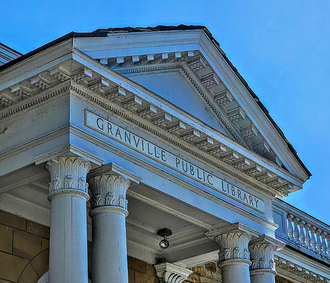 Granville Public Library's classical columns aren't just architectural showing off—they're gateways to adventures that require no reservation or admission fee.